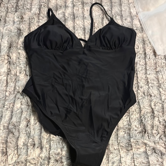 Cupshe | Swim | Cupshe One Piece Back Tie One Piece Swimsuit | Poshmark